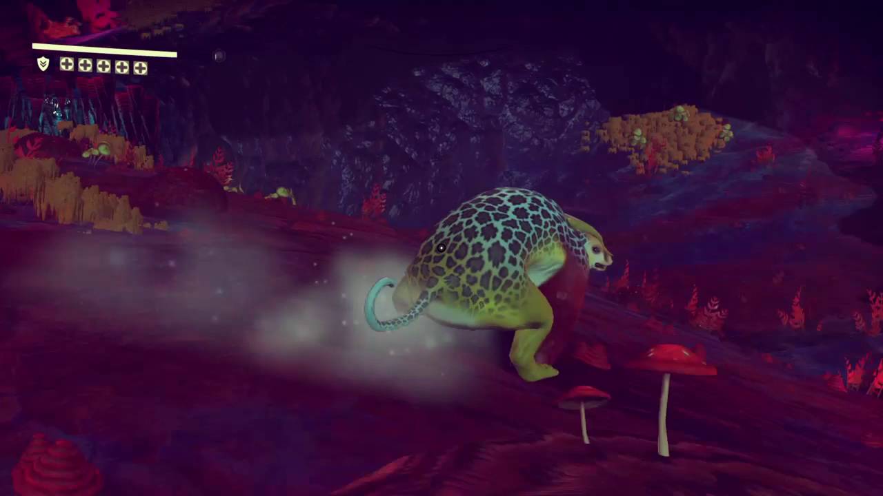 No Man's Sky - Weirdest Animal Species - Jumping Dragon lol PS4 - YouTube