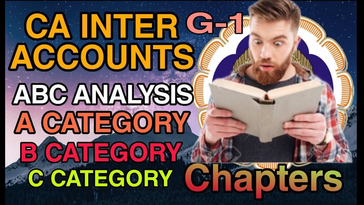 Abc Analysis Ca Inter Accounts Most Important Ca Inter Accounts Chapter