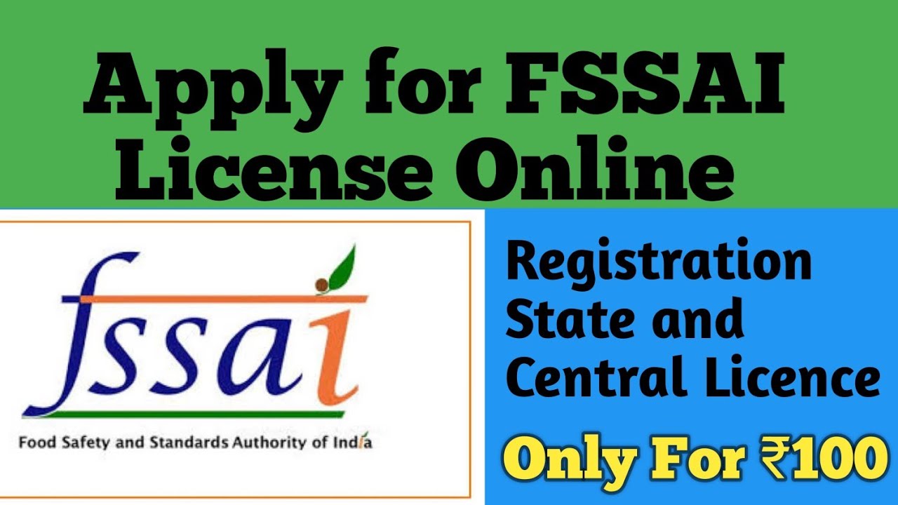How to apply for FSSAI License online | Registration, State Licence and ...