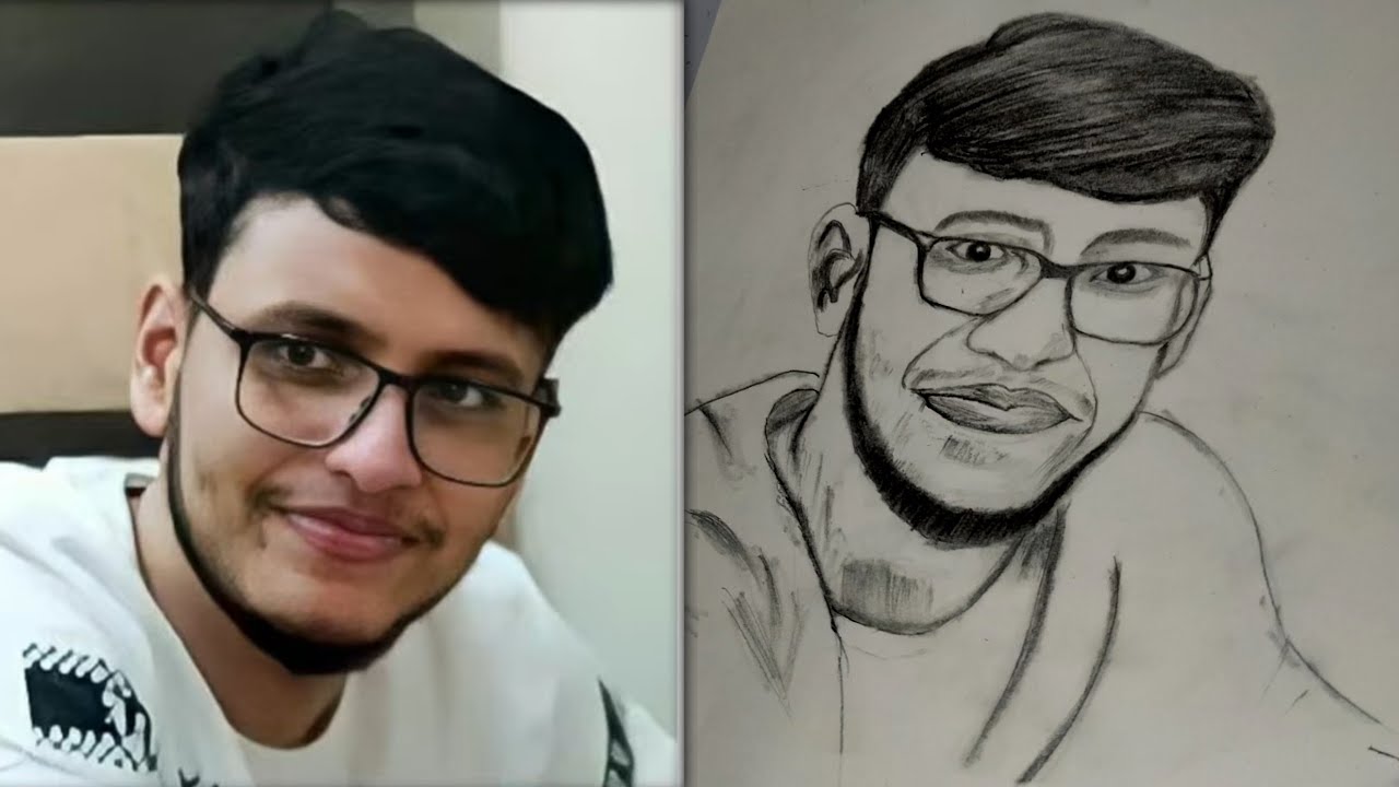 Triggered insaan Sketch drawing। Triggered insaan outline। # ...