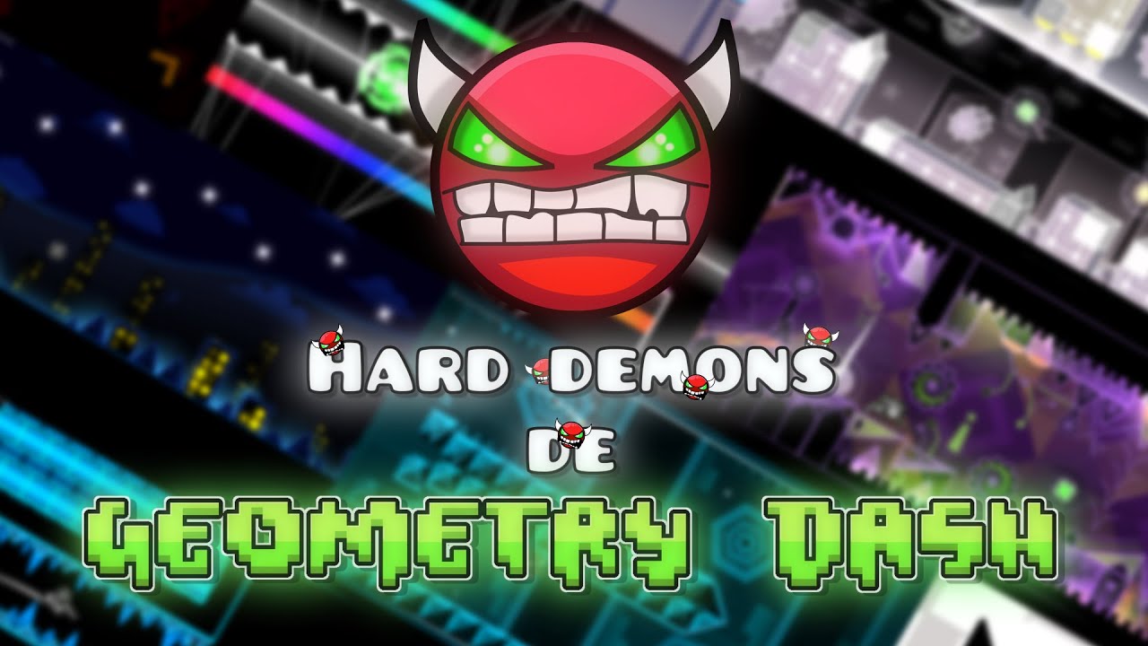 Me pase 10 HARD DEMONS en Geometry Dash - YouTube