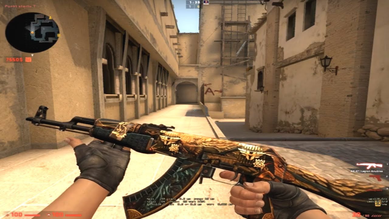 CS:GO AK47 LEGION OF ANUBIS FT | SKIN SHOWCASE - YouTube