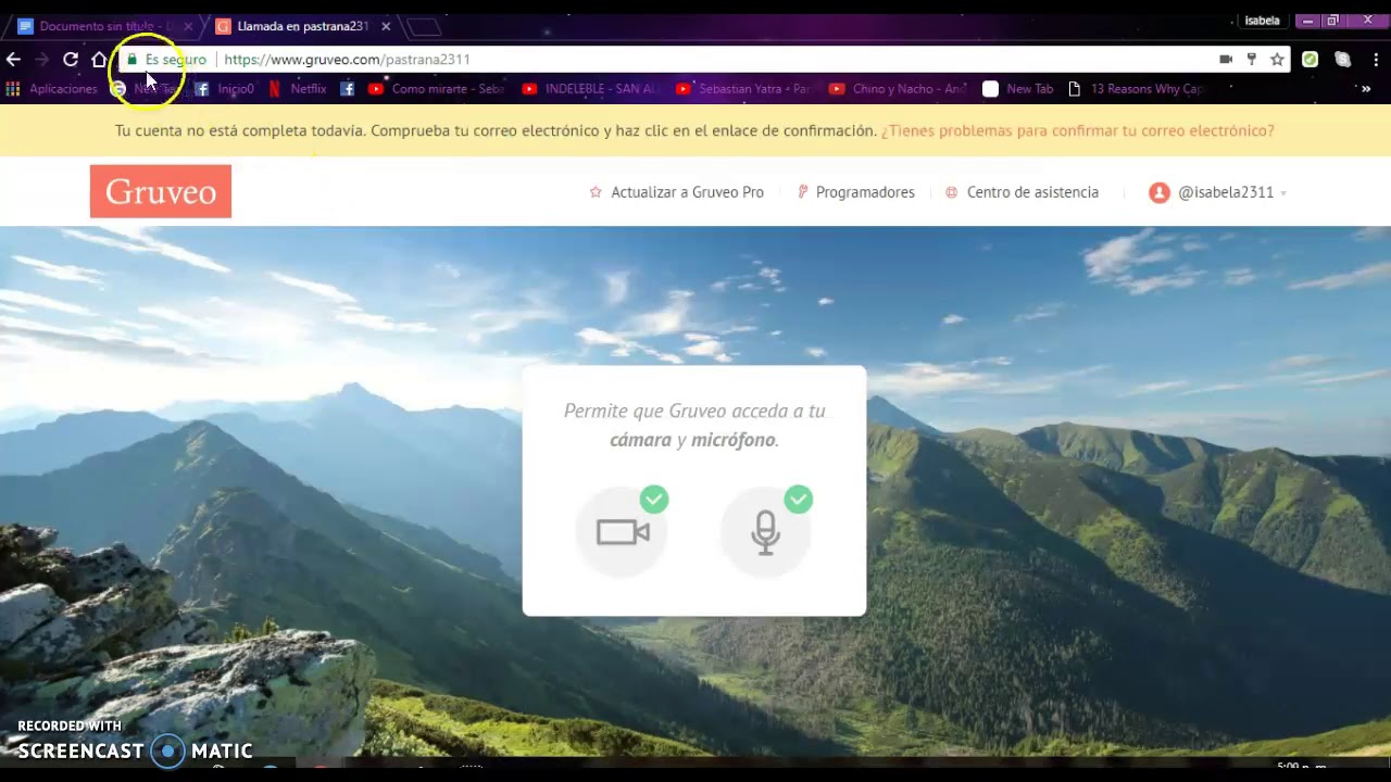 Videollamadas sin descarga con gruveo-screencast - YouTube