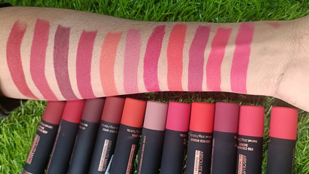 inshine lipstick 24 color shades order 8510879296 - YouTube