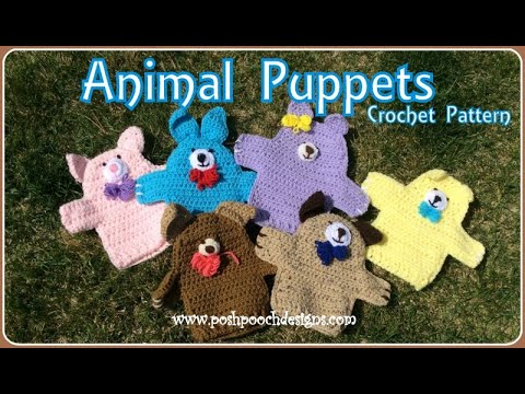 Animal Puppets Crochet Pattern #crochet #crochetvid - YouTube