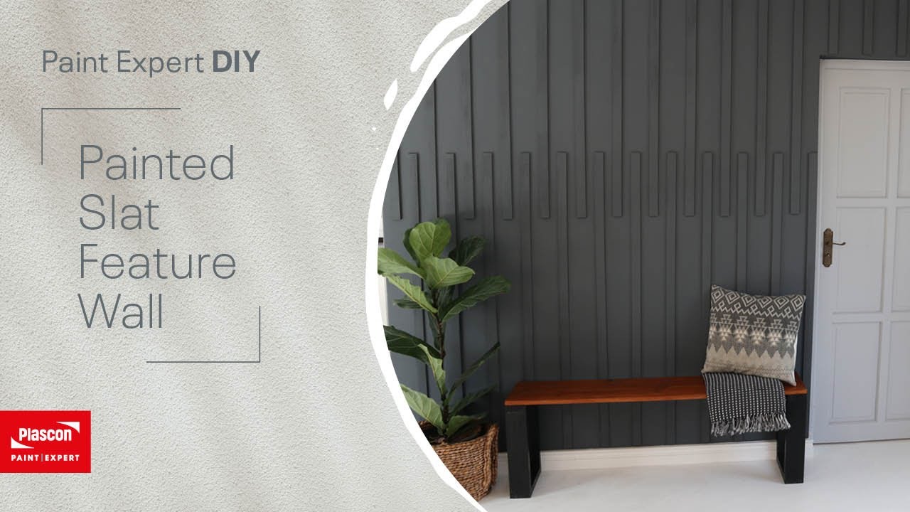 Easy DIY Painted Slat Wood Panelling Tutorial - make a bold statement ...