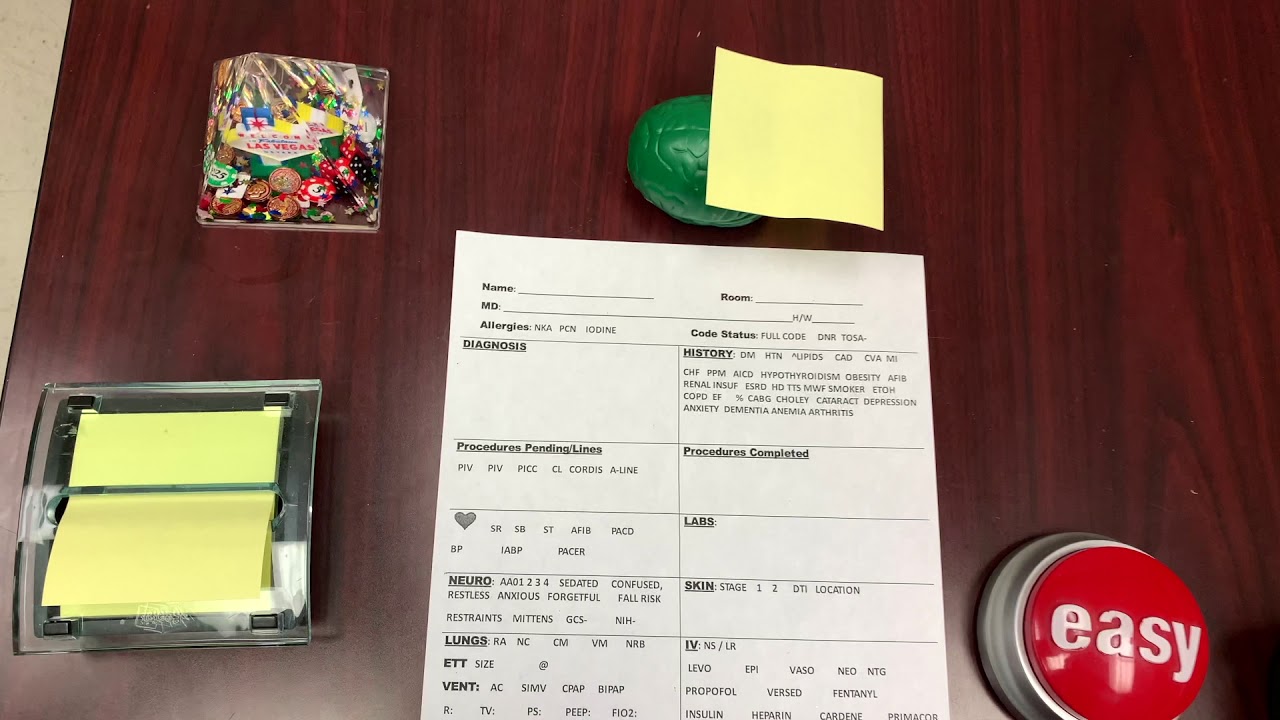 Best Report Sheet For Nurses Giving and Taking Report - YouTube