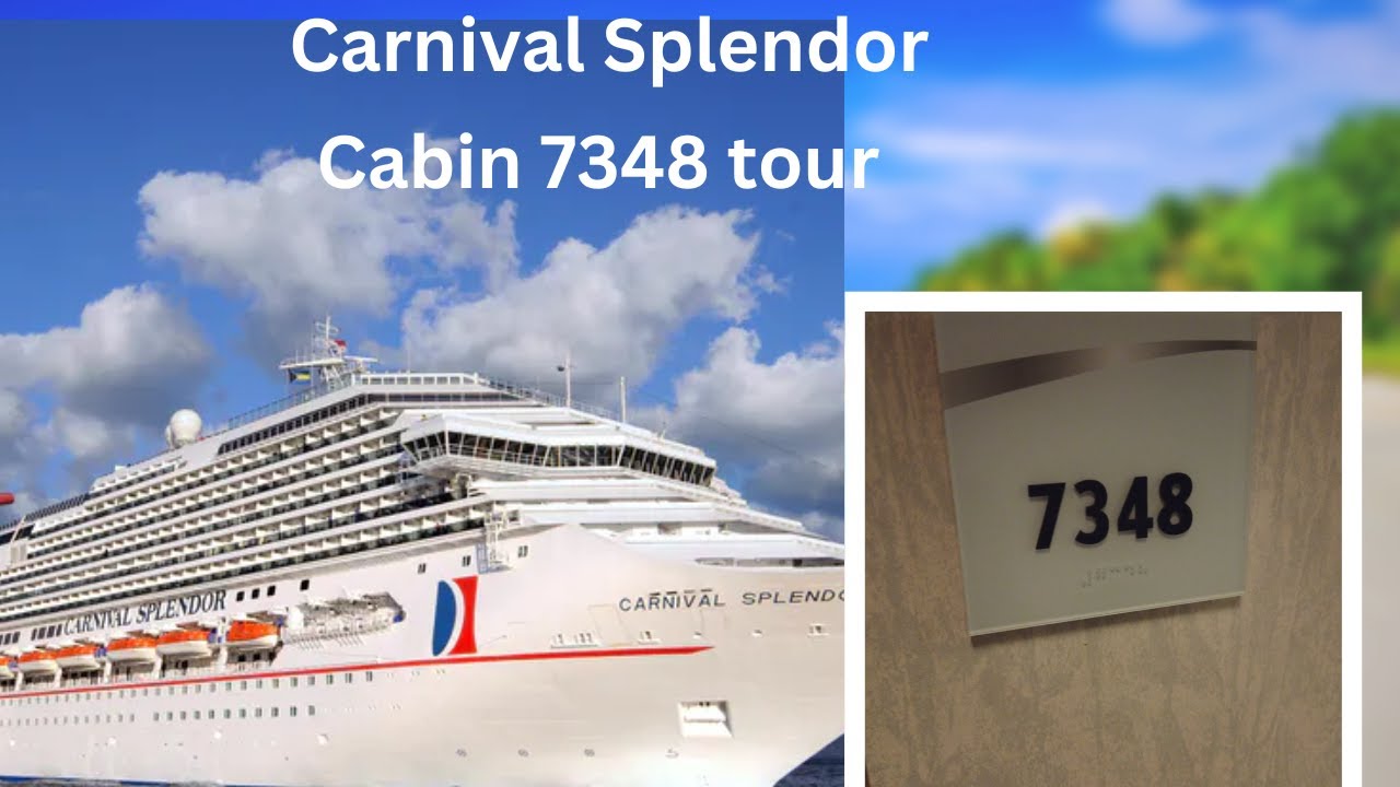 carnival splendor balcony cabin 7348 tour 2022 - YouTube