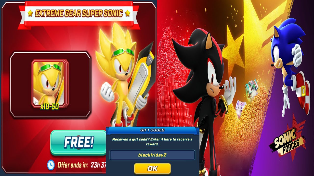 Sonic Forces Speed Battle - New Free Gift Code | Extreme Gear Super ...