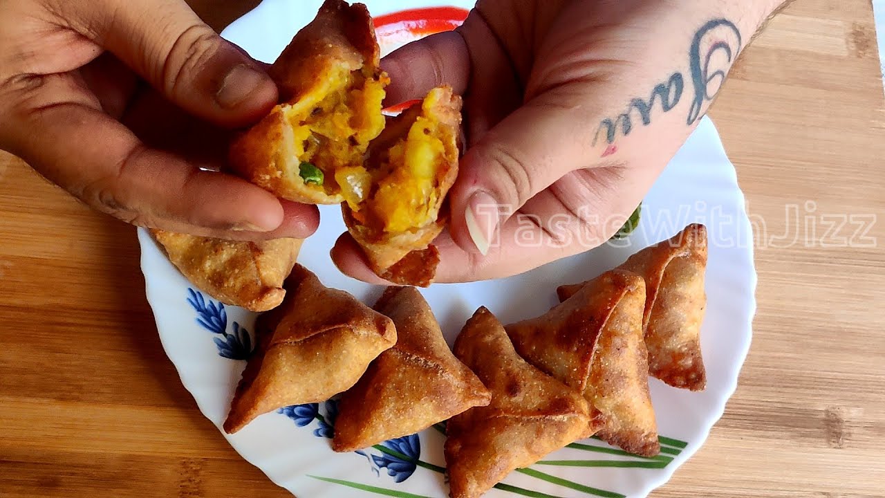No Atta, No maida, samosa recipe, easy mini samosa | vegetable samosa ...