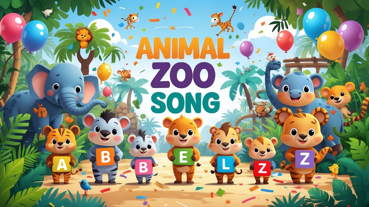 A to Z Animal Zoo Song for Kids | Fun & Educational Animal Alphabet ...