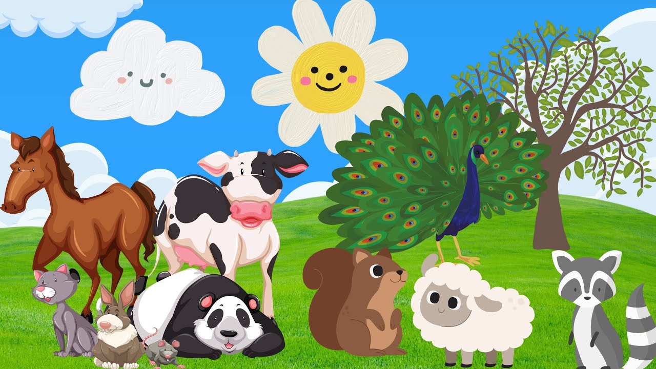 Quiz Animals with Answers - Cute Little Animals Name and Sound Game ...
