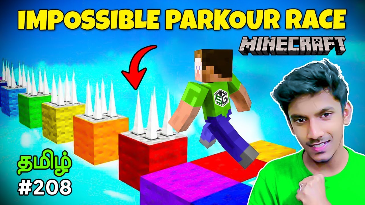 MINECRAFT GAMEPLAY Part 2 - Parkour race - Ultimate Fun 😂 - Tamil ...