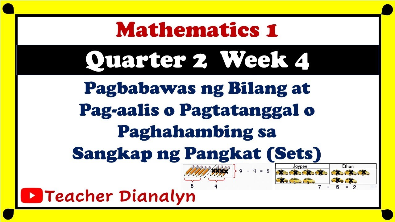 PAGBABAWAS NG BILANG AT PAG-AALIS O PAGHAHAMBING SA SANGKAP NG PANGKAT ...