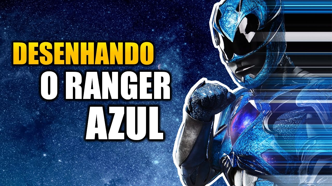 DESENHANDO o Ranger Azul POWER RANGERS MOVIE - YouTube