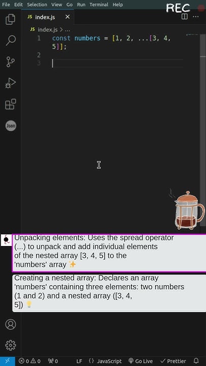 Array Spread Operator Javascript Coding Programming Javascript Array Youtube 
