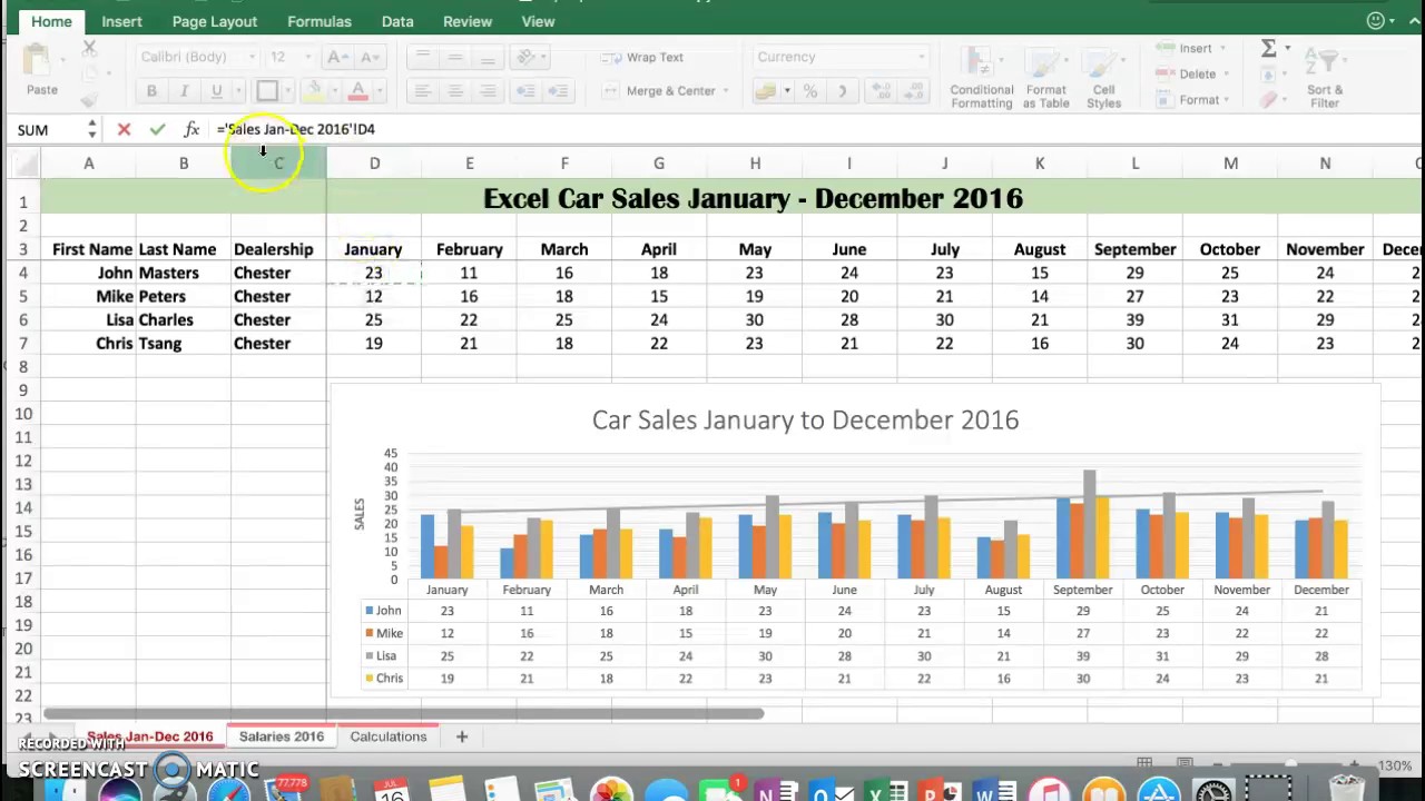 How to Calculate Gross Salary by Copying Data from one Worksheet to ...