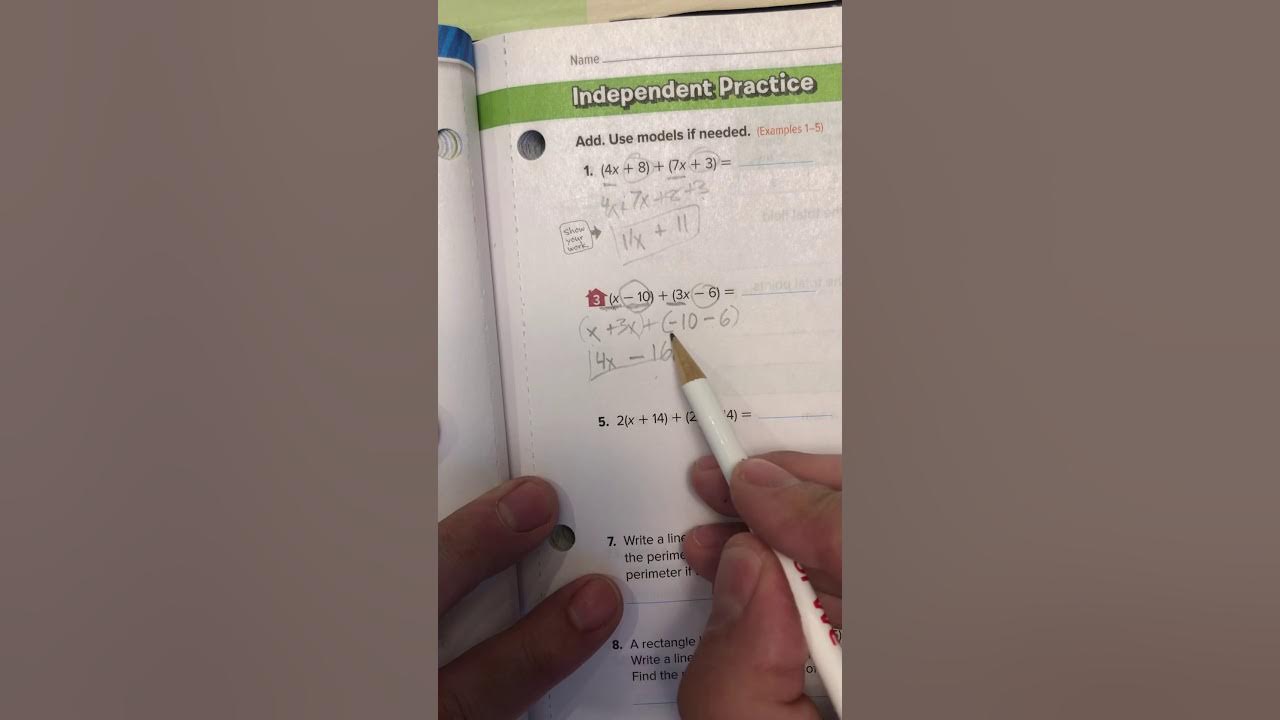 Add Linear Expressions examples - YouTube