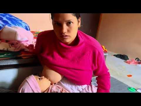 Indian Breastfeeding vlog mother Breastfeeding baby vlog 365 #breastfeeding vlog. - YouTube