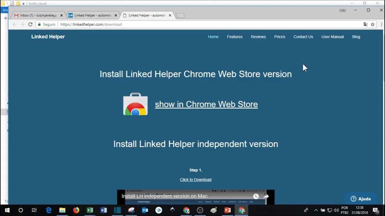 Instalação do Linked Helper - Automatização no LinkedIn - YouTube