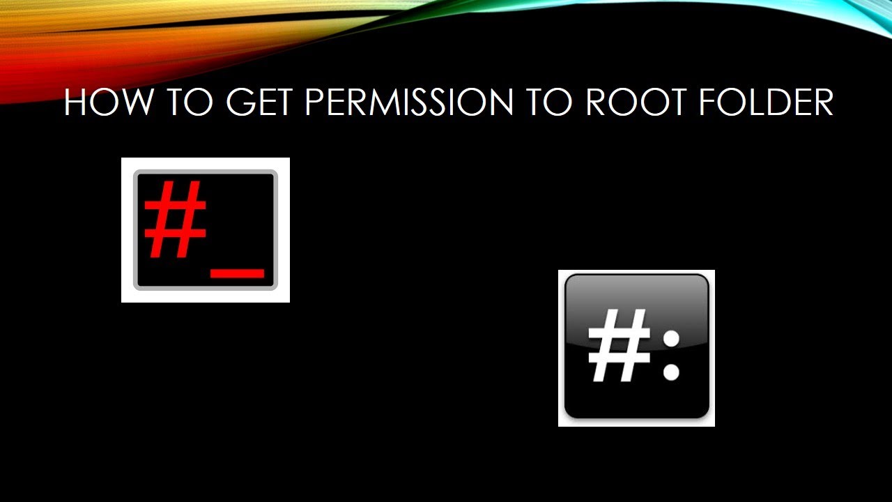 How To Get Access To Root Folder YouTube How To Get Access To Root Folder YouTube