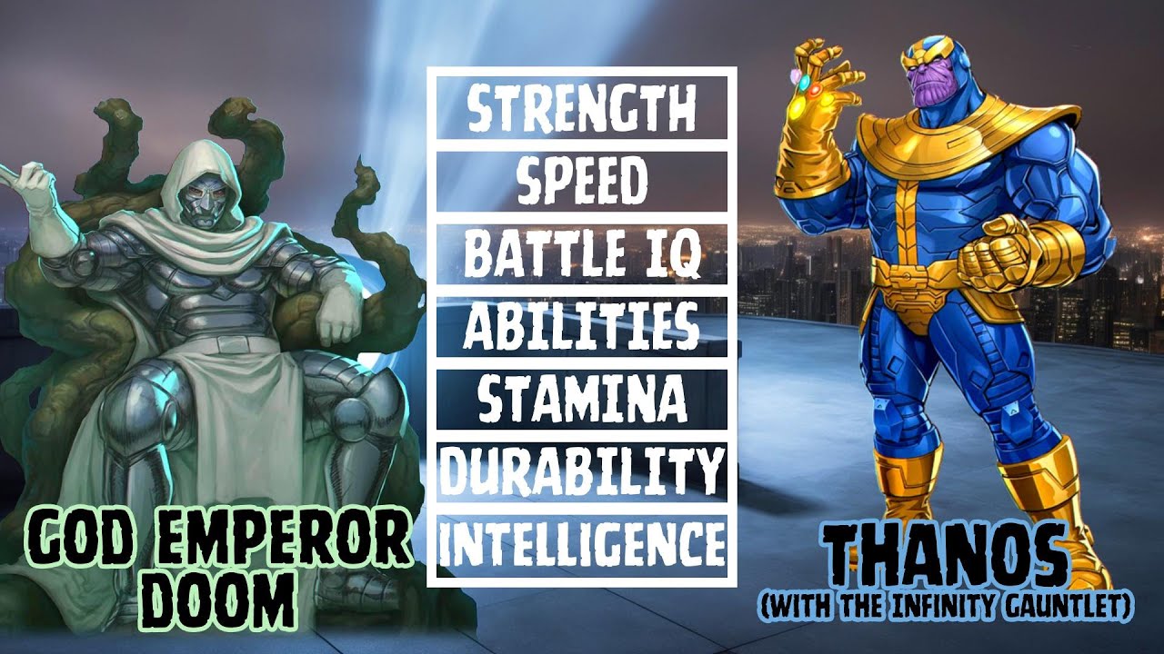 God Emperor Doom vs. Thanos (With The Infinity Gauntlet) | Who Wins ...