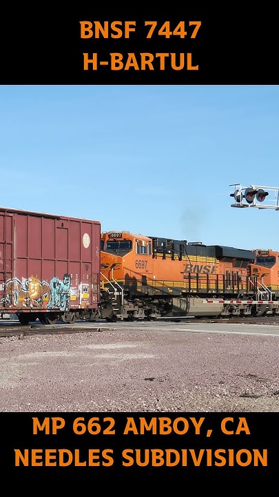BNSF 7447 EB H BARTUL 1-18-2024 #bnsfrailfan #railway #automobile - YouTube