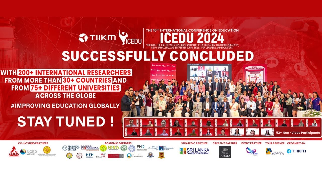 ICEDU 2024 | A Look Back at the Successful 10th International ...