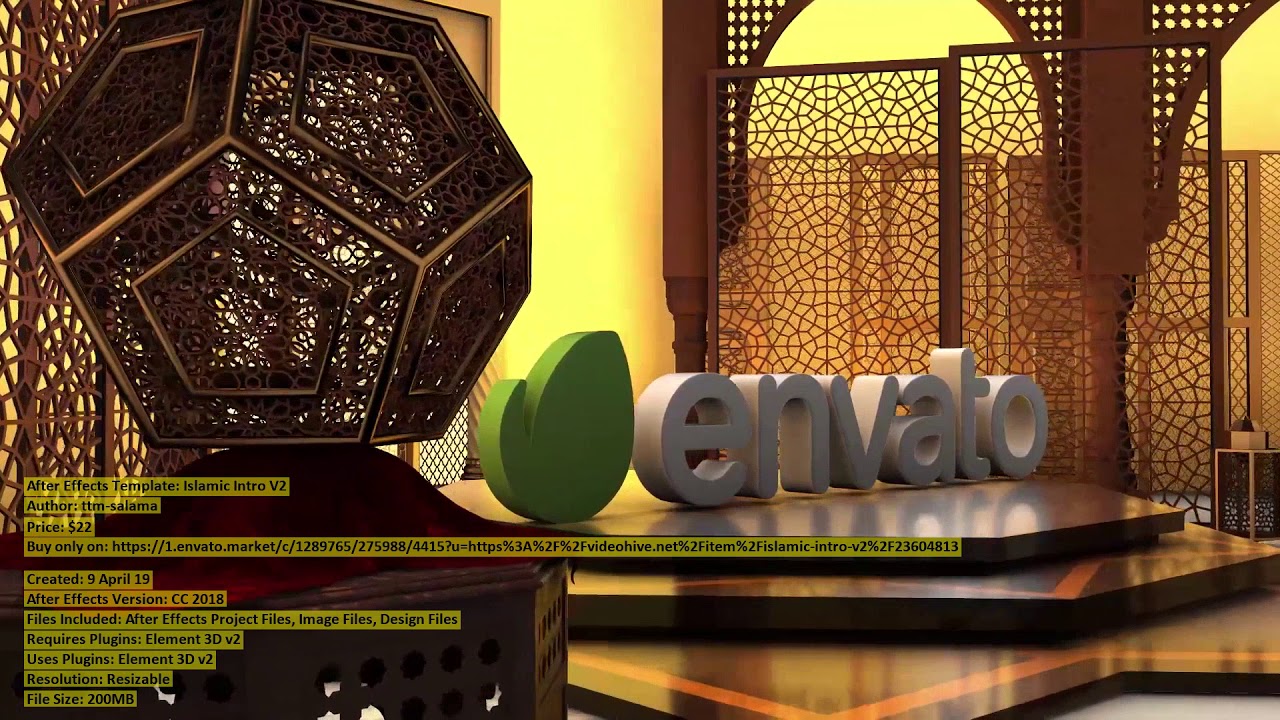 Islamic Intro V2 | After Effects Template | VideoHive 23604813 - YouTube