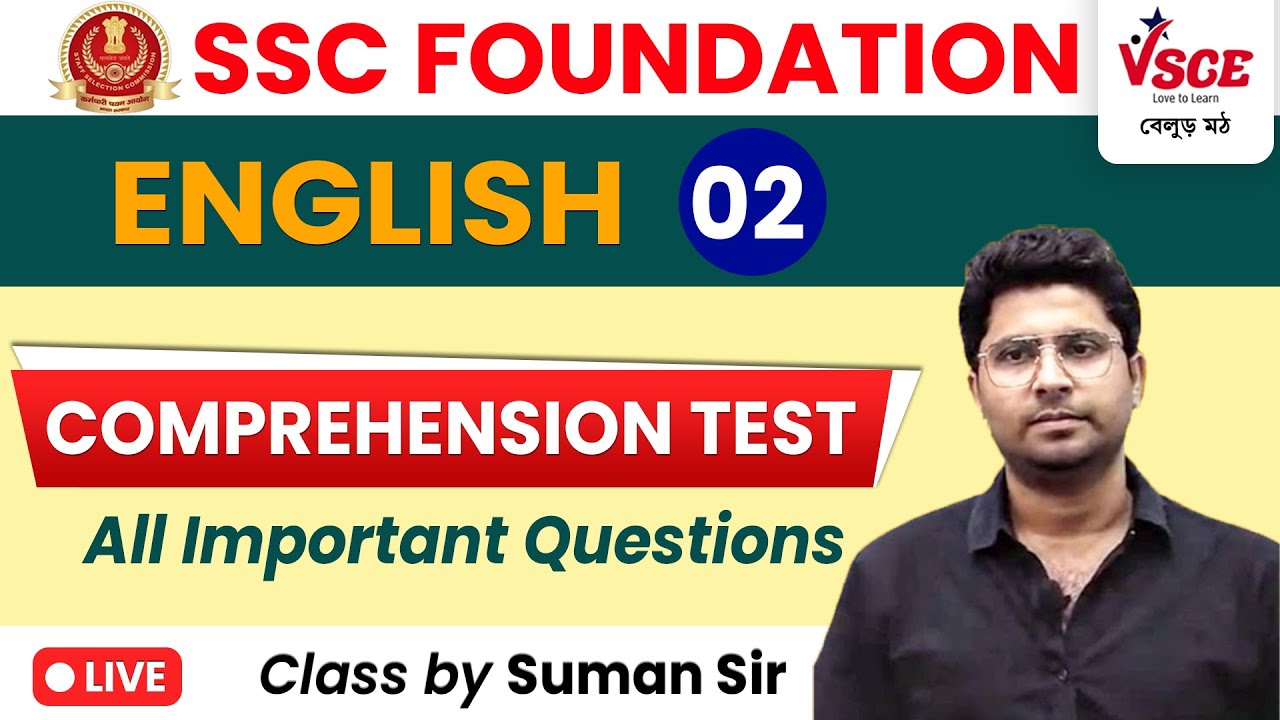 Reading Comprehension (Part-2) | English Grammar for CET, SSC CGL, CPO ...