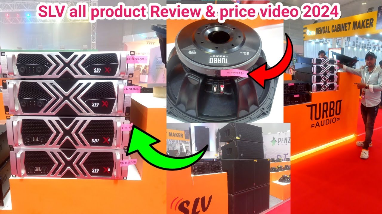 SLV all product Review & Price video 2024 Kolkata Dj Expo slv amplifier ...