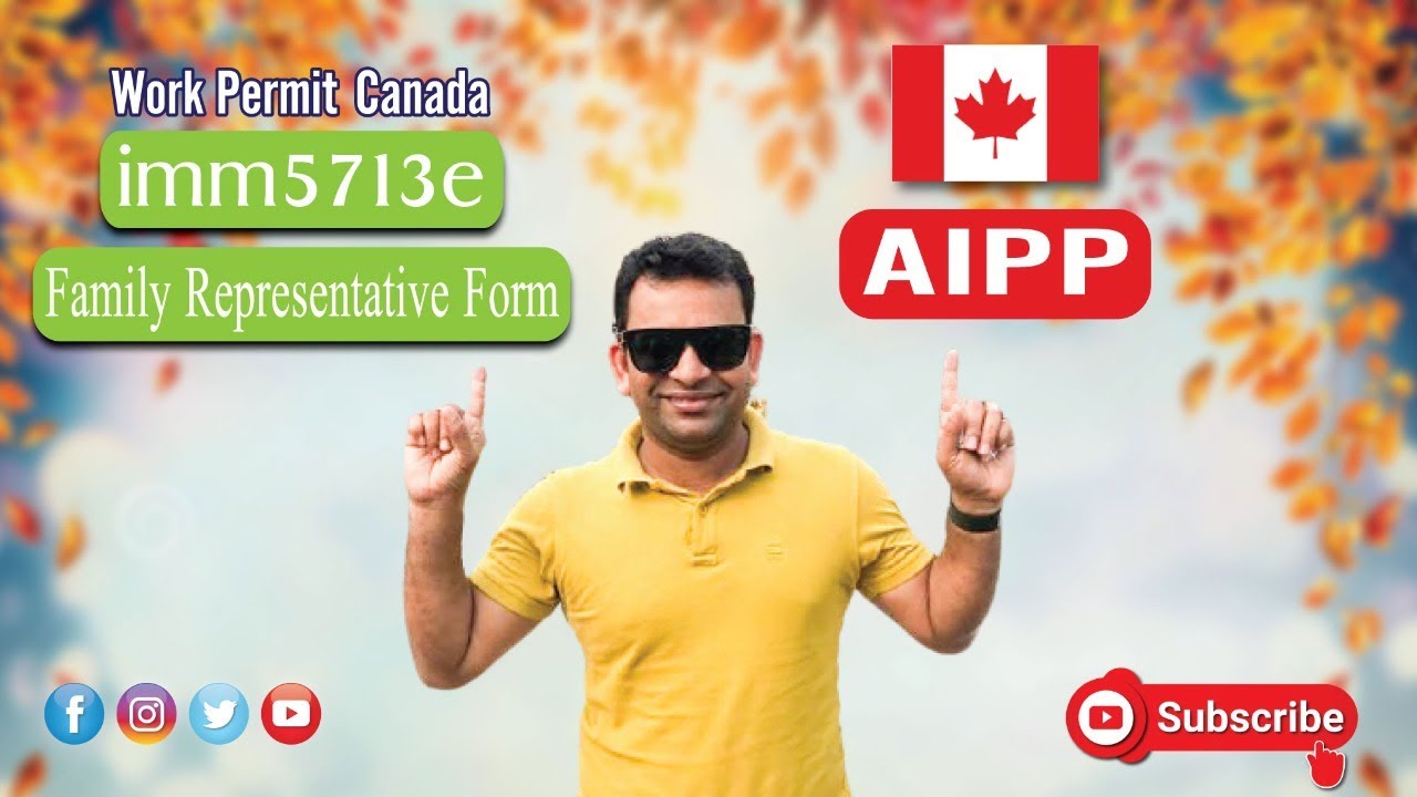 How to fill out imm5713e Family Representative form and Sign. - YouTube