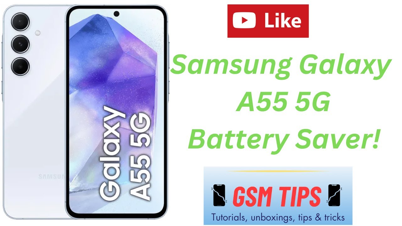 How to save battery on Samsung Galaxy A55 5G - YouTube