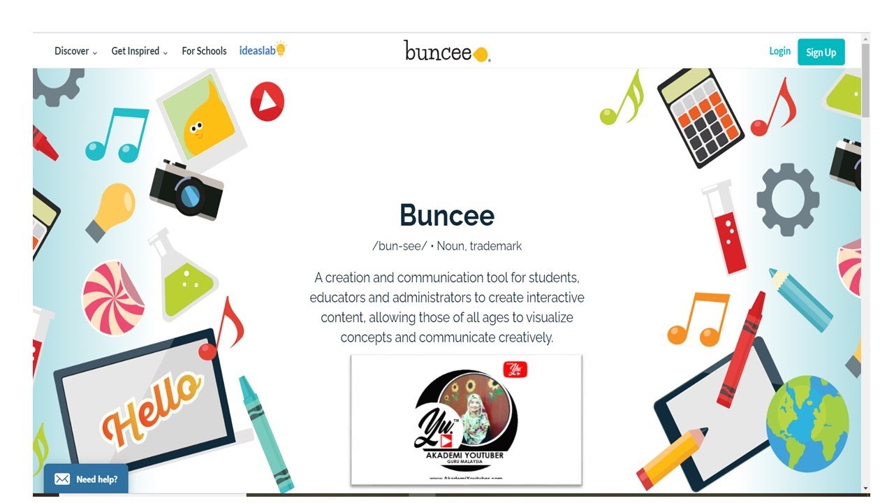 Buncee as tool to make interactive content - YouTube