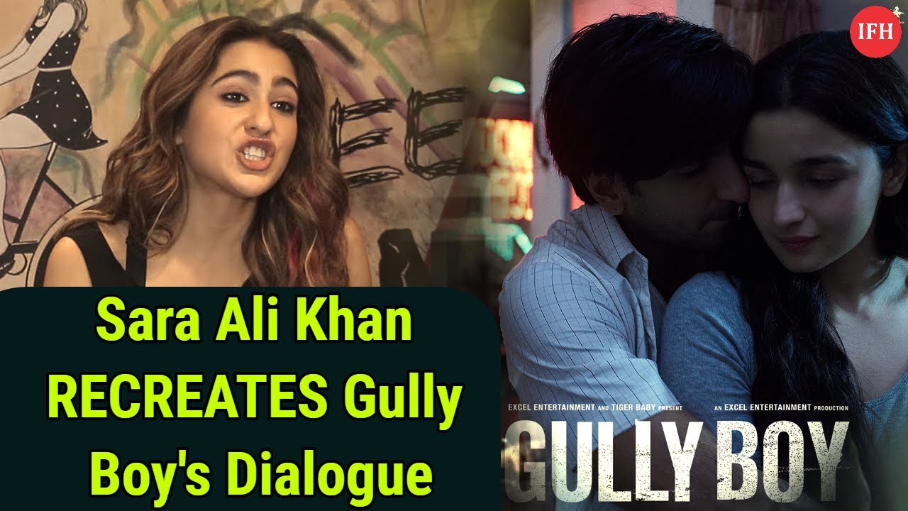 VIRAL | Sara Ali Khan RECREATES Gully Boy's Dialogue | IFH - YouTube