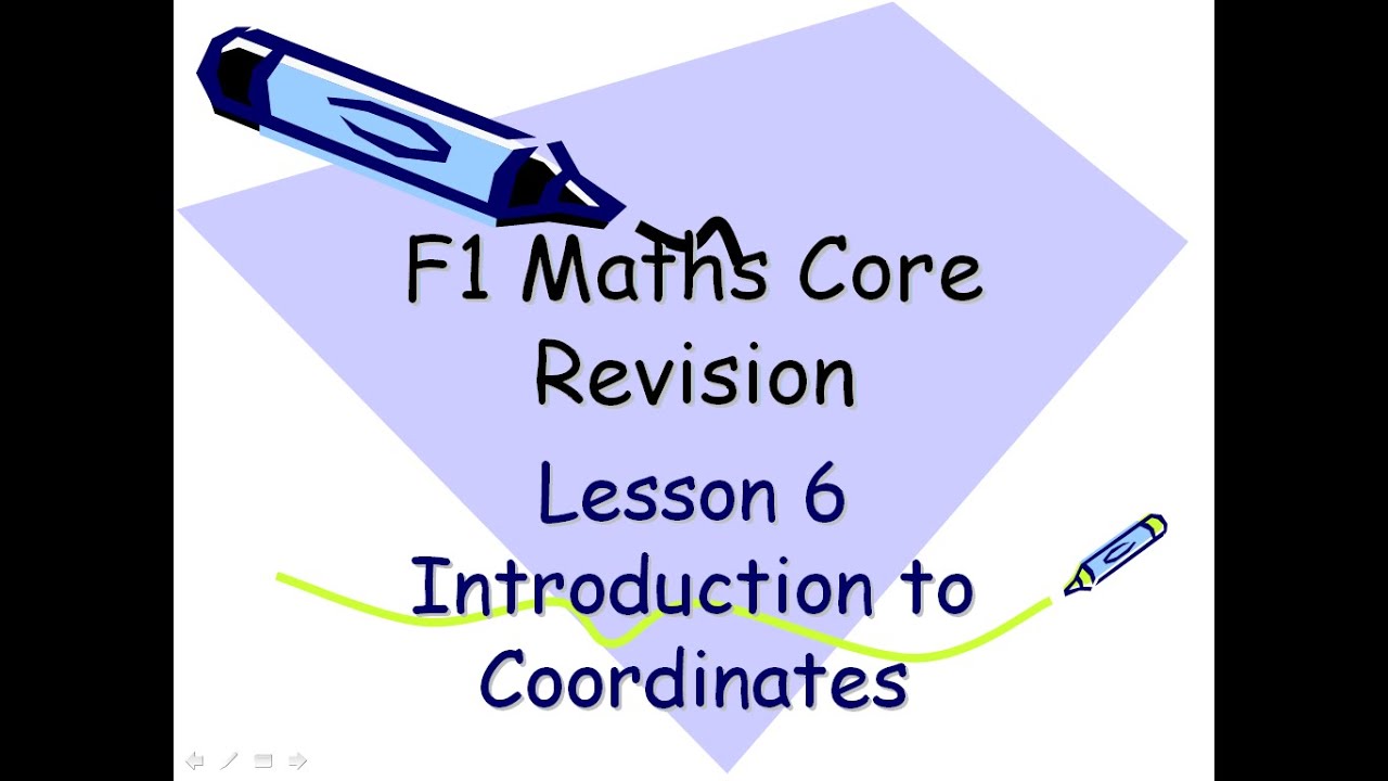 F1 Maths Core Revision Lesson 6 Introduction to Coordinates - YouTube