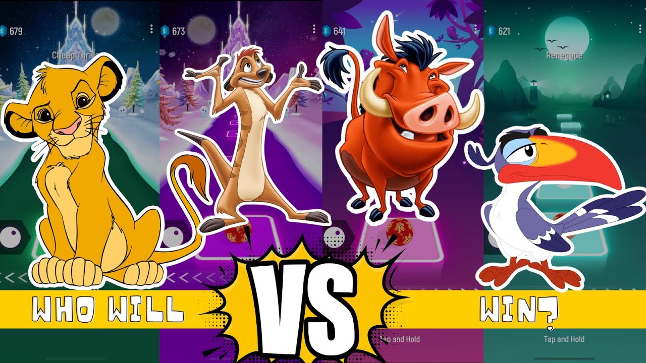Lion King Family battle: Simba vs Timon vs Pumba vs Zazu | HOP FUN GAMES - YouTube