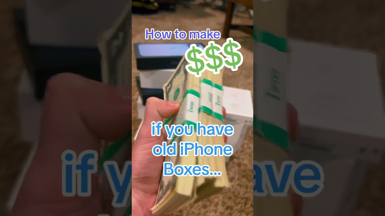 How to make $$$ from your old iPhone boxes… - YouTube