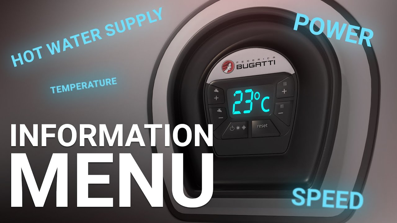Information menu of the Varme Federica Bugatti condensing boiler #menu ...