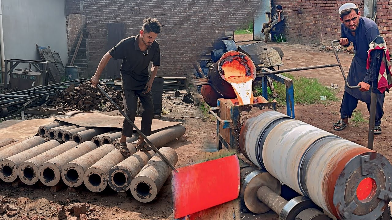 Factory Manufacturing Process Of industrial part Through Recycle Metal ...