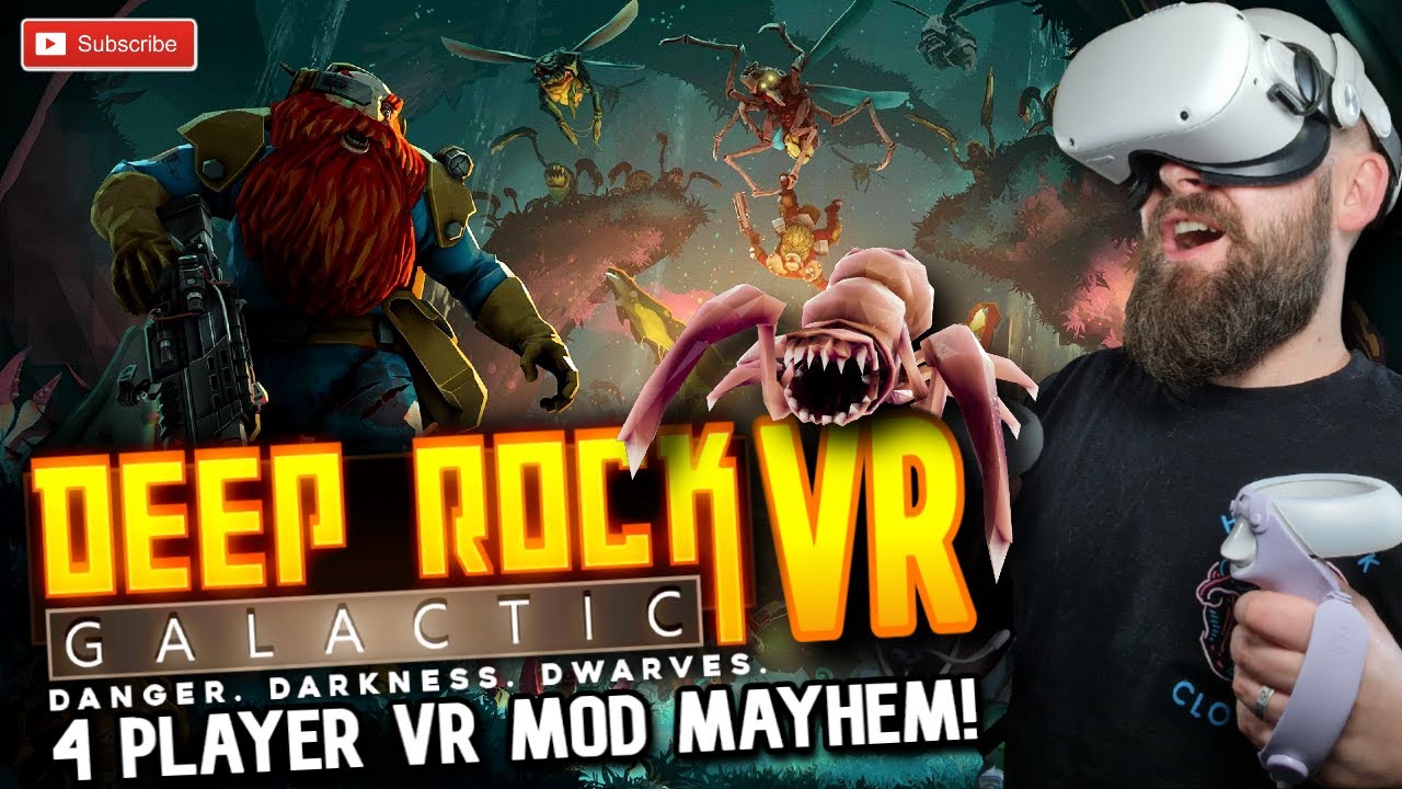DEEP ROCK GALACTIC VR is pure mutliplayer MADNESS // Quest 2 Airlink ...