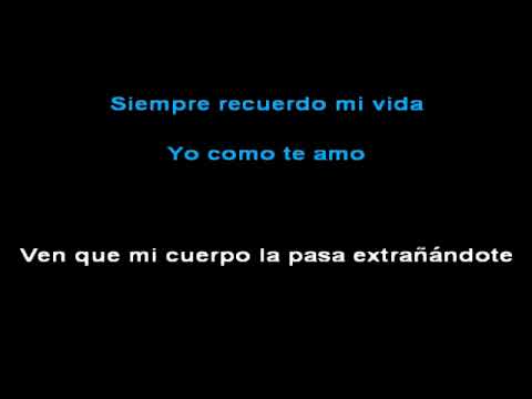 KARAOKE NO ME ENSEÑASTE LA CONTRA