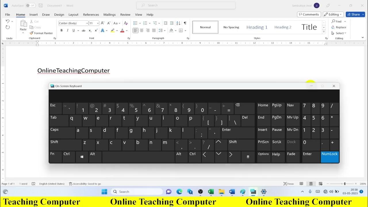 How To change Font Size Keyboard Shortcut Key in MS Word #computer #word #onlineteachingcomputer ...