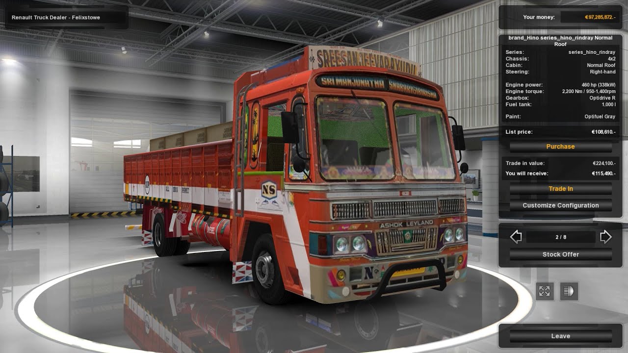Ashok Leyland Truck/Lorry Mod | 1.31 | ETS2 Indian Truck Mod | GTA TAK ...