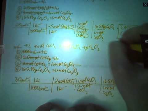 Solution stoich with ion concentration calculation - YouTube