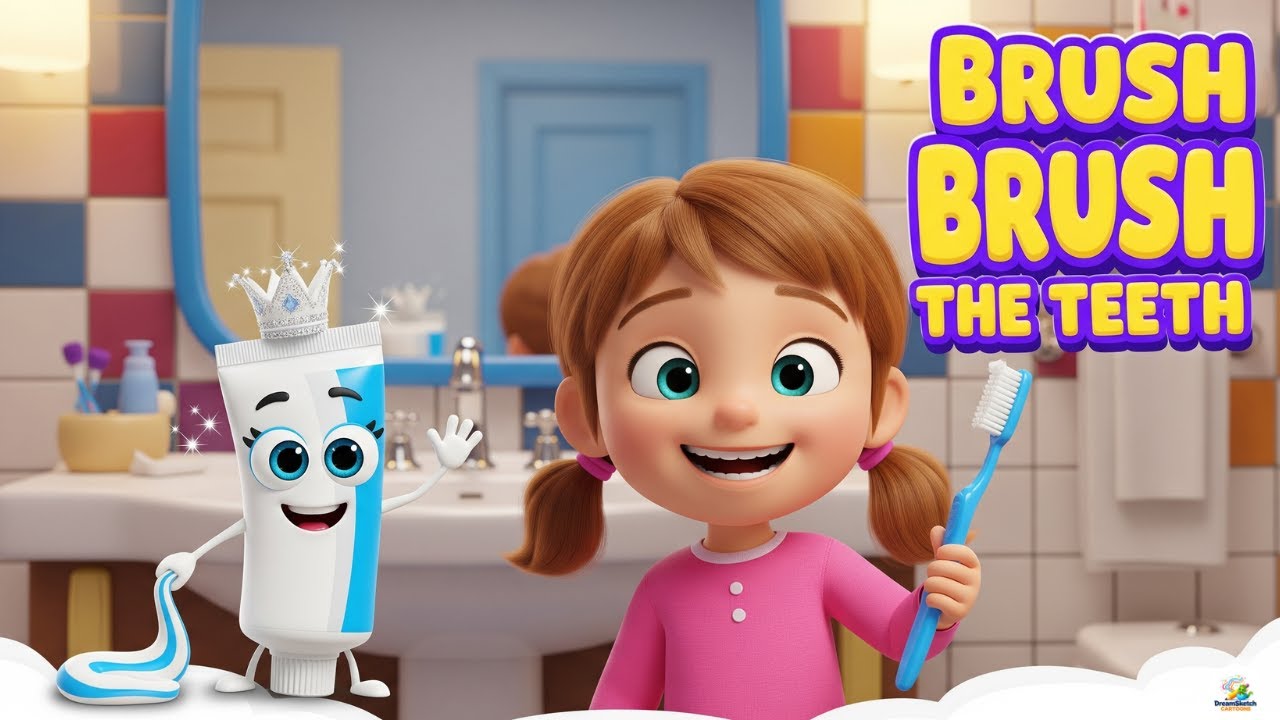 Brush Brush the Teeth Song | Fun Kids Song for Healthy Teeth! - YouTube