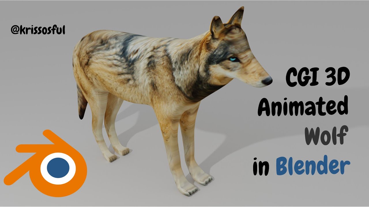 CGI 3D Animated Wolf in Blender#blender #wolf - YouTube