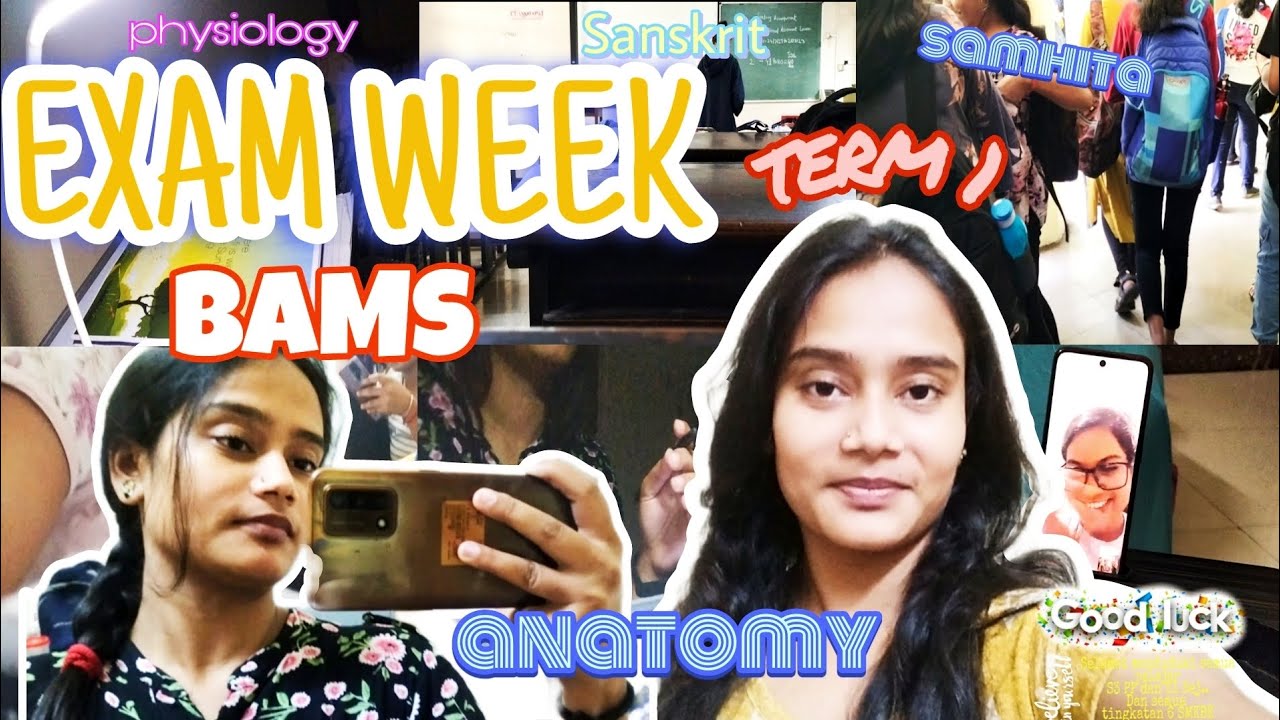 exam week vlog || bams vlog || tilak ayurved mahavidyalaya|| term 1 #youtube #bams - YouTube