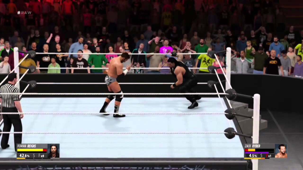 WWE 2K16 roman reigns signature,finisher and OMG moment - YouTube