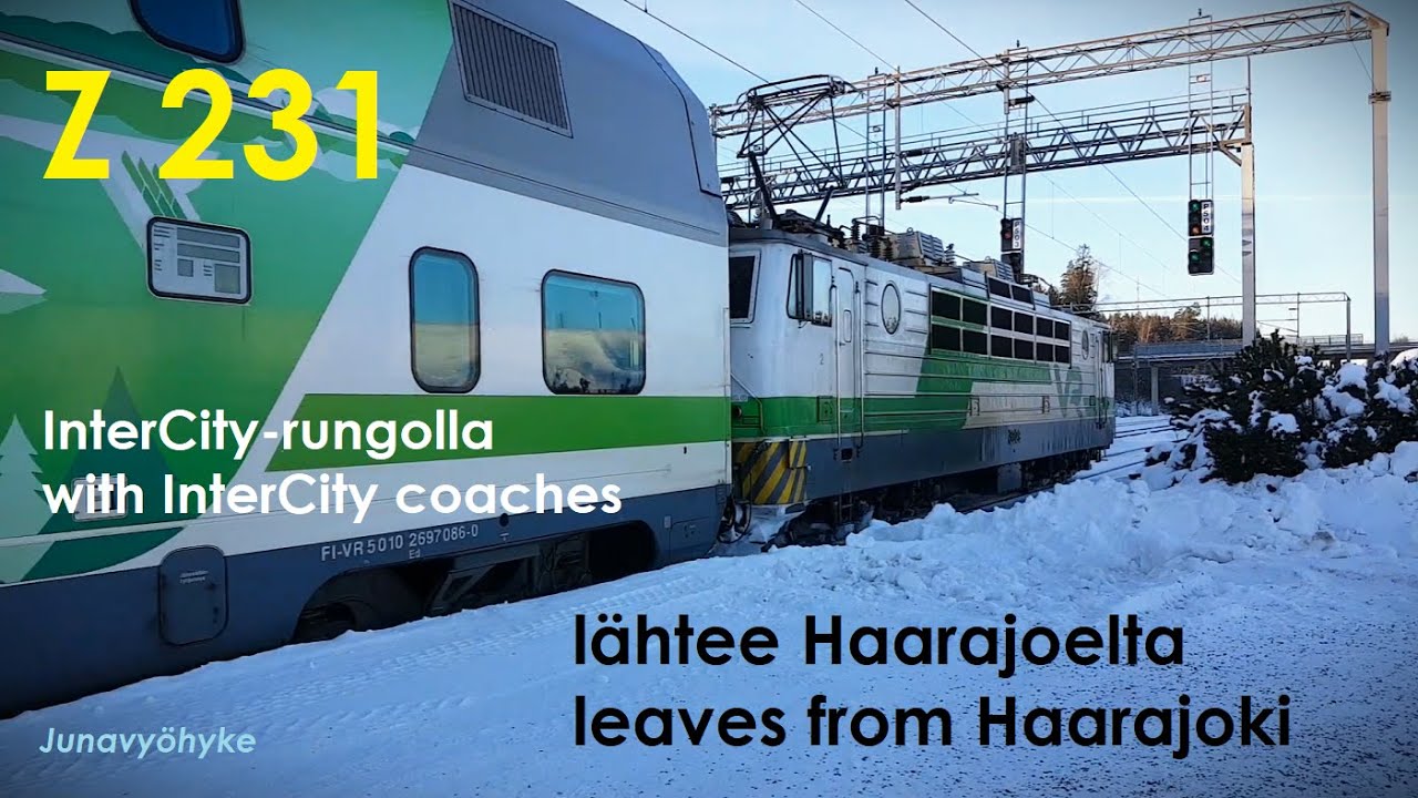 Z-juna lähtee Haarajoelta InterCity-rungolla | Z train leaves from ...